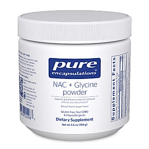 Pure Encapsulations NAC + Glycine Powder - Immune Support, Detox Cleanse & Glutathione Production* - Conditionally Essential Amino Acids - Gluten Free & Non-GMO - 5.6 oz