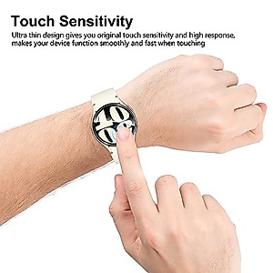 KIMILAR 4 Pack Galaxy Watch 7 / Galaxy Watch 6/5/4 Screen Protector 40mm, Waterproof Tempered Glass Screen Protector Cover Compatible with SAMSUNG Galaxy Watch 7/6/5/4 40mm Smartwatch