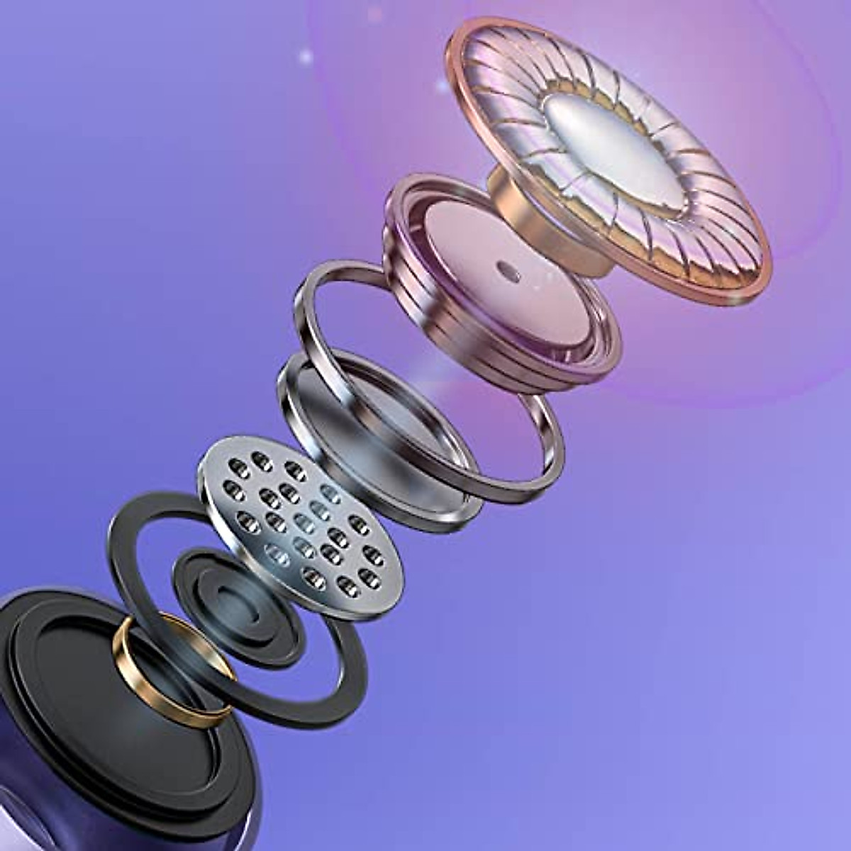 Sports Wireless High-Power Bluetooth Earphones - Double Ear Neck Hoop Ear Neck-Mounted Earphones - Neckband Headset with Built-in Noise Cancelling Microphone - Hi-Fi Stereo Gaming