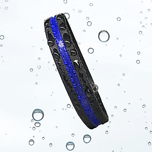 BLUE INSPIRED Thin Blue Line Bracelet and Prayer Card | Back The Blue, Pro Law Enforcement | Navy Blue | Husband/Wife, Men/Women