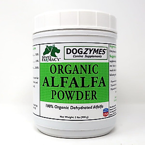Dogzymes Organic Alfalfa - Rich Source of Vitamins and Minerals, Helping with Everything from Anemia, Fighting Arthritis and Overly-Acidic Urine and Helping to Stave Off Bladder Infections (2 Pound)
