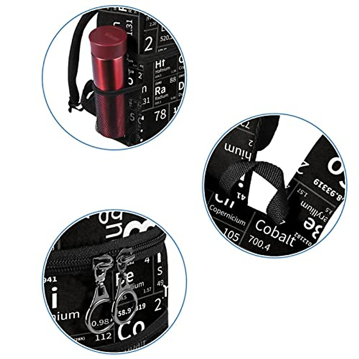 VBFOFBV Travel Backpack, Laptop Backpack for Women Men, Fashion Backpack, Blackboard Periodic Table of Chemical Elements