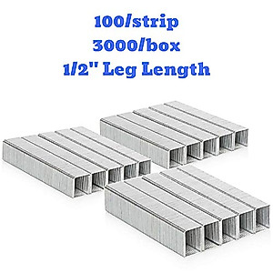 Mr. Pen- Heavy Duty Staples, 3000 Staples, 100 Sheet Capacity, 1/2-Inch Leg Length, 23/13, Staples for Heavy Duty Staplers, Office Staples, Desk Staples, Big Staples, Paper Staple, Large Staples