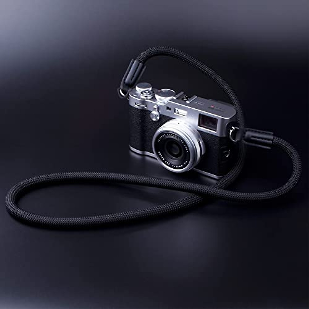 VKO Camera Strap,Rope Camera Strap Compatible with Sony Canon Nikon Fuji DSLR SLR Mirrorless Camera Rope Strap 100cm Black