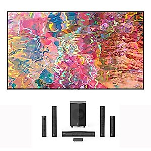 SAMSUNG QN85Q80BAFXZA 85" 4K Ultra HD Smart TV with Enclave EA-1000-THX-US CineHome Pro CineHub Edition 5.1Ch Speakers (2022)