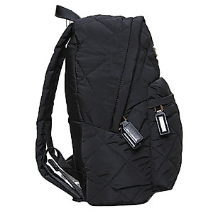 MARC JACOBS black quilted backpack M0011321, 11.5" (L) x 14" (H) x 4" (W)