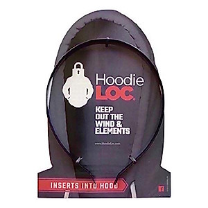 HoodieLoc Hood Insert Single Pack, Cold Gear, Outdoor Gear, Ear Covers, Head Warmer, Wind Blocker Black