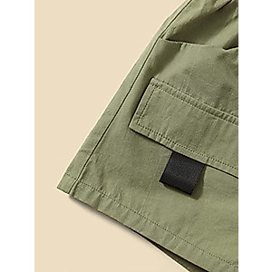 SHENHE Girl's 2 Piece Outfits Summer Clothes Sets Crop Tank Top and Shorts Set Green 12Y