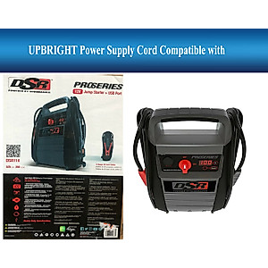 UpBright Male Car AC/DC Adapter Compatible with Schumacher DSR114 DSR115 DSR 114 PSJ 1812 2212 3612 4424 ProSeries Jump Starter 12V Power Supply PSJ1812 PSJ2212 PSJ3612 PSJ4424 SAC-109 Battery Charger