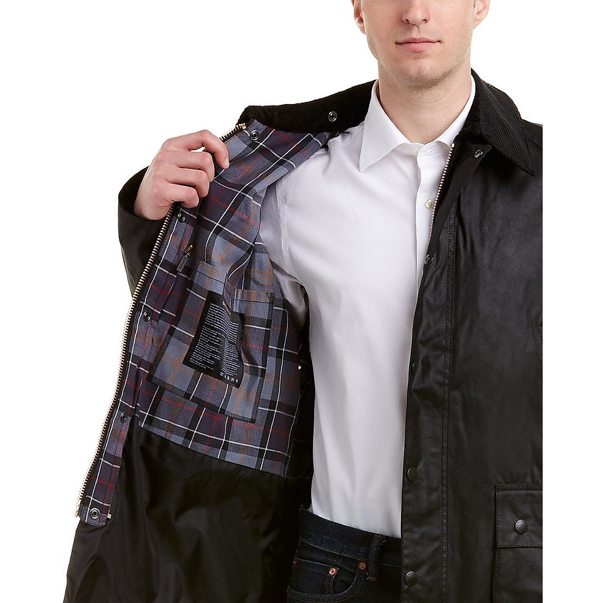 Barbour Men's Classic Bedale Wax Jacket, Olive, Green, 36