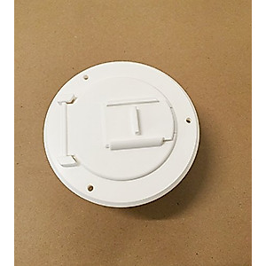 Valterra White Electric Power Cord Small Round Cable Hatch 3" Cutout RV