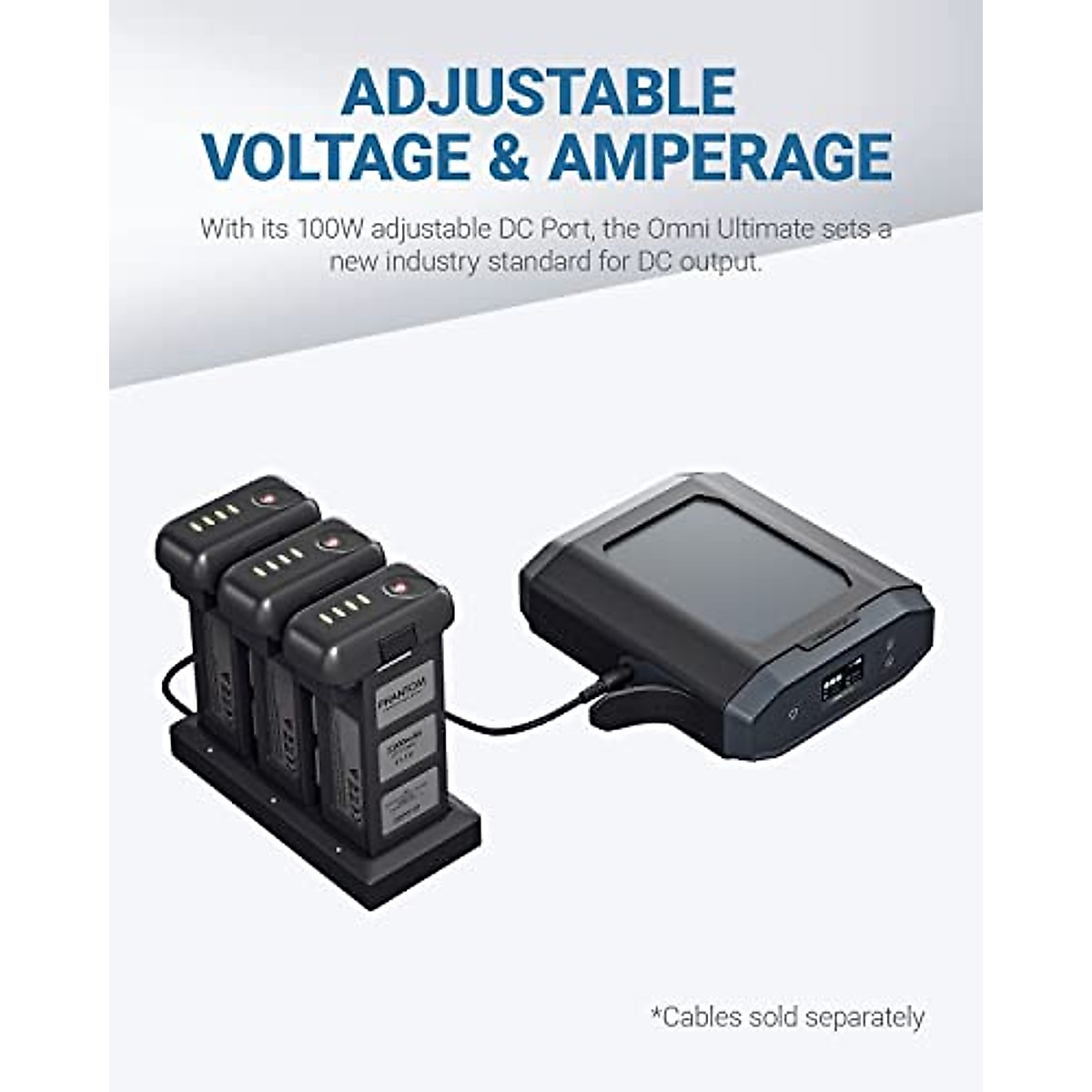 Omni Ultimate 38,400mah AC/DC/USB-C Powerbank | FAA Approved Max Capacity Battery for Laptops:MacBook/iPad/Dell/Surface | Cameras:Canon/Nikon/DSLR/DJI Drones | Smart Devices:iPhone/Samsung/Resmed CPAP