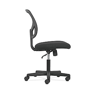 HON BSXVST101 Sadie Swivel Mid Back Mesh Task Without Arms-Ergonomic Computer/Office Chair (HVST101), Black