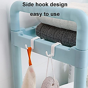 HAZEK Bathroom Shelf Over Toilet, Storage Over Toilet Bathroom Organizer, Pace-Saving, Easy Assembly, Fit Most Toilets