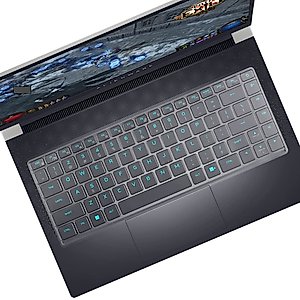 UUONDO Keyboard Cover Skin for 2023 Dell Alienware x14 R2, 2022 Dell Alienware x14 R1 Gaming Laptop 14 inch, Alienware x14 Gaming Laptop Protector Accessories-TPU