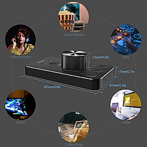 Vaydeer Volume Control Knob with One-Click Mute Function and 3 Volume Control Modes, USB Volume Knob Multimedia Controller for Win 7/8/10/Mac, Gift for Loved Ones
