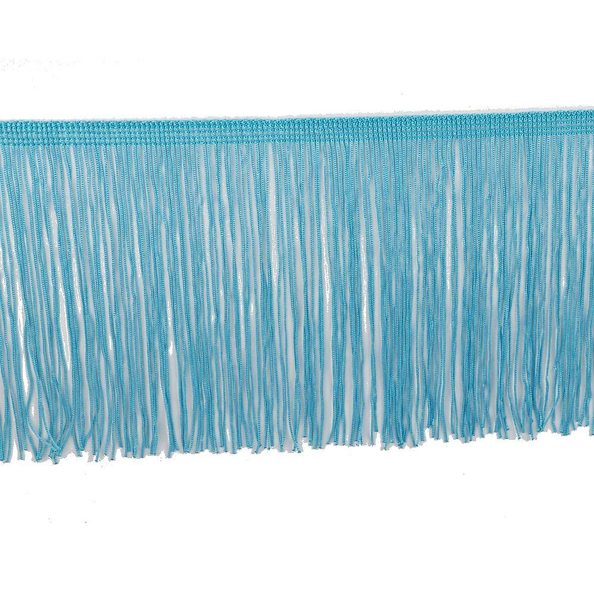 Heartwish268 Fringe Trim Lace Polyerter Fibre Tassel 6inch Wide 10 Yards Long for Clothes Accessories Latin Wedding Dress DIY Lamp Shade Decoration Black White Red(Lake Blue)-L8