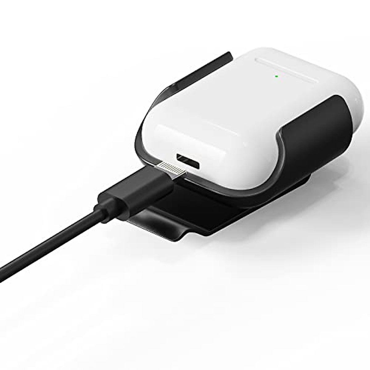 Geekria 2 Pack Earbuds Case Ultra Light Belt Clip Pocket Holder, Compatible with APPL AirPod, AirPod 2 True Wireless Earbuds, Charging Port Accessible (Black)