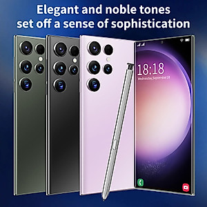 WV LeisureMaster C23+5G Cell Phone with Tool Pen, Android Smartphone, 6GB+256GB Full Netcom Unlocked Phone, Support Dual SIM Dual Standby Face Recognition 6000mAh Ultra Long Life Battery.(Green)