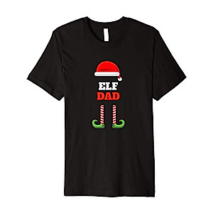 Elf Dad | Dad Stocking Stuffer | Family Christmas Elf Premium T-Shirt