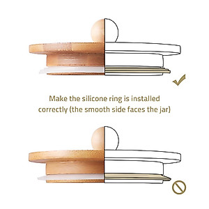 Sweejar Ceramic Kitchen Canisters, 28 FLOZ Porcelain Food Storage Jar with Airtight Seal Wooden Lid, Home Container Serving for Coffee Beans, Tea-leave, Sugar, Salt and More, Tool Bucket (White)