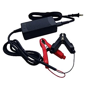 Dakota Lithium - 12V 3 Amp LiFePO4 Deep Cycle Battery Charger - Works with all 12V Dakota Lithium Batteries, Input 100-240 volts, 50/60HZ, Output 14.4 volts 3.0 Amps, Smart BMS Communication - 1 Pack
