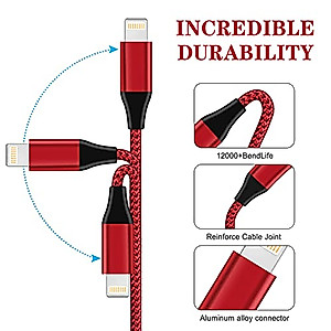 Fast Charger iPhone Charging Cable,iPhone Charger Fast Charging Cord [Apple MFi Certified] 3Pack 10FT Quick USBC to Lightning Cable for iPhone 14/14 Plus/14 ProMax/13/13Pro/12MiNi/11/XS/XR/SE,AirPods