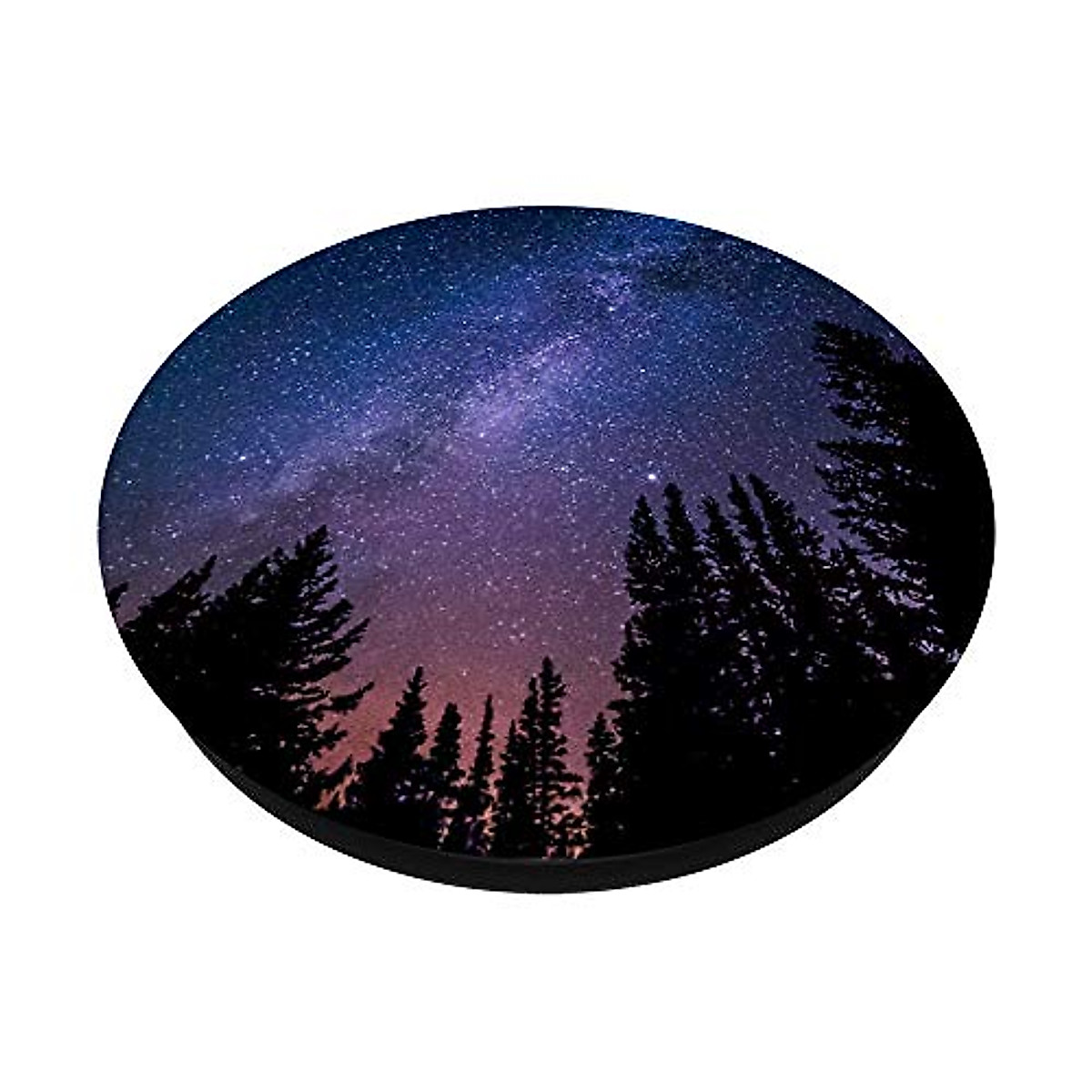 Milky Way Starry Night Forest Nebula Celestial Stars PopSockets Swappable PopGrip
