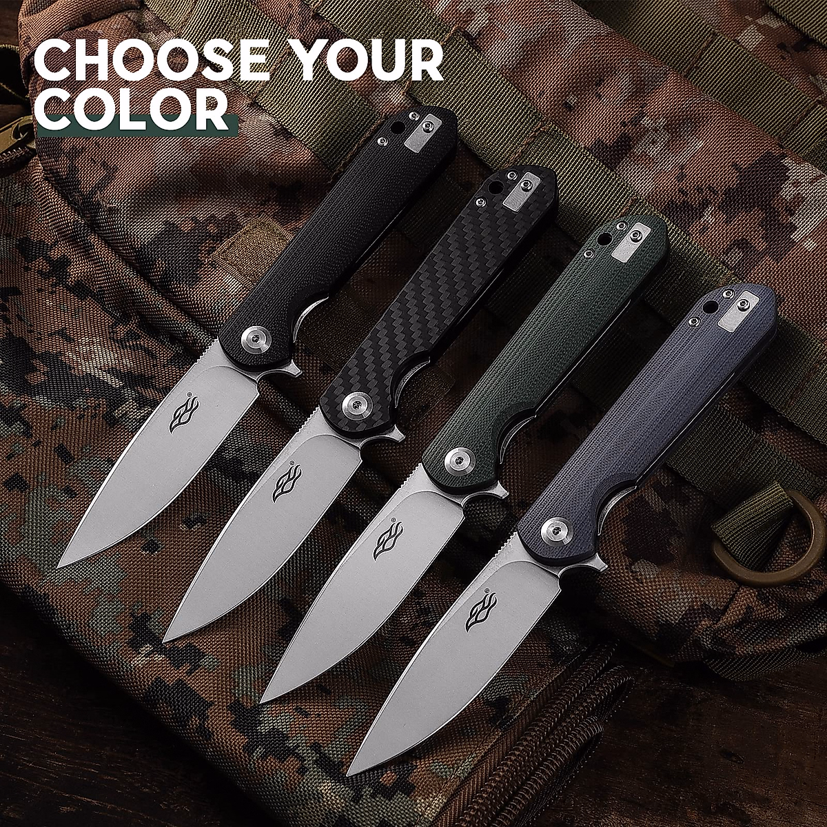 Ganzo Firebird FH41 BK D2 Steel Blade G10 handle Pocket Folding Knife EDC Tool