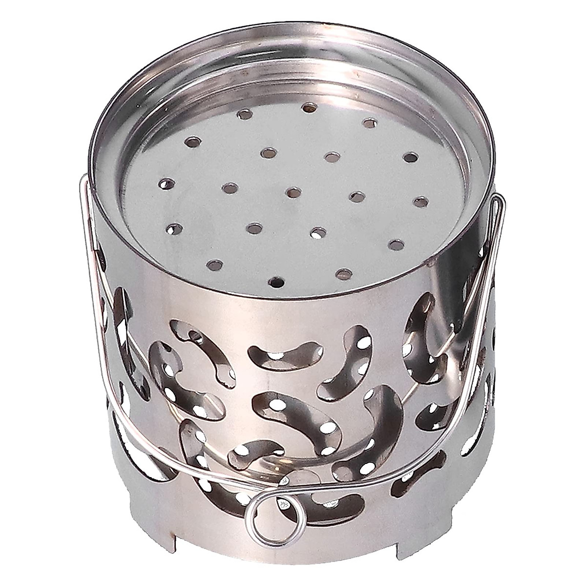 Tent Heating Cover, Camping Heater Stove Portable Good Heating Effect Stainless Steel Camping Heater with Handle for Picnic for Hiking for Outdoor