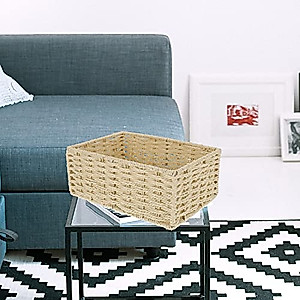 Woven Storage Basket Woven Storage Bins Rattan Storage Basket Baskets Square Storage Basket