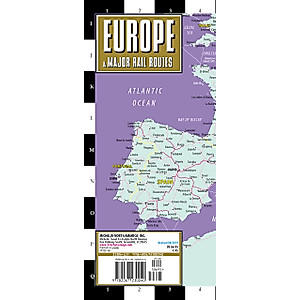 Streetwise Europe & Major Rail Routes Laminated Map (Michelin Streetwise Maps)
