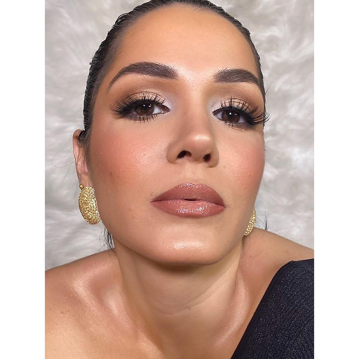 PURELEOR Natural Look Eyelashes 3D Mink Cat Eye Lash Wispies 15mm Manga Lashes 5 Pairs Soft Reusable False Eyelashes Lightweight, No Glue Included