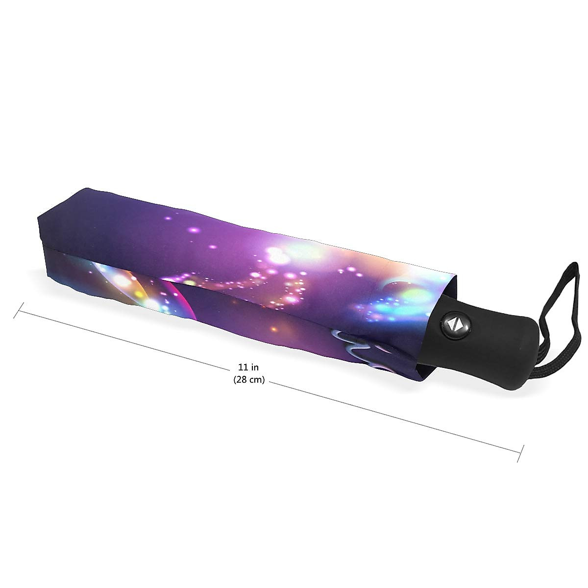 Wamika Galaxy Unicorn Umbrella Automatic Open Close Windproof Compact Anti-UV Travel Umbrella Lightweight Parasol Umbrellas Sun & Rain