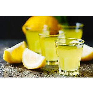 Hand-painted Jar 'LEMON' filled with Limoncello of Sorrento (Made in Italy) with n° 2 Glasses