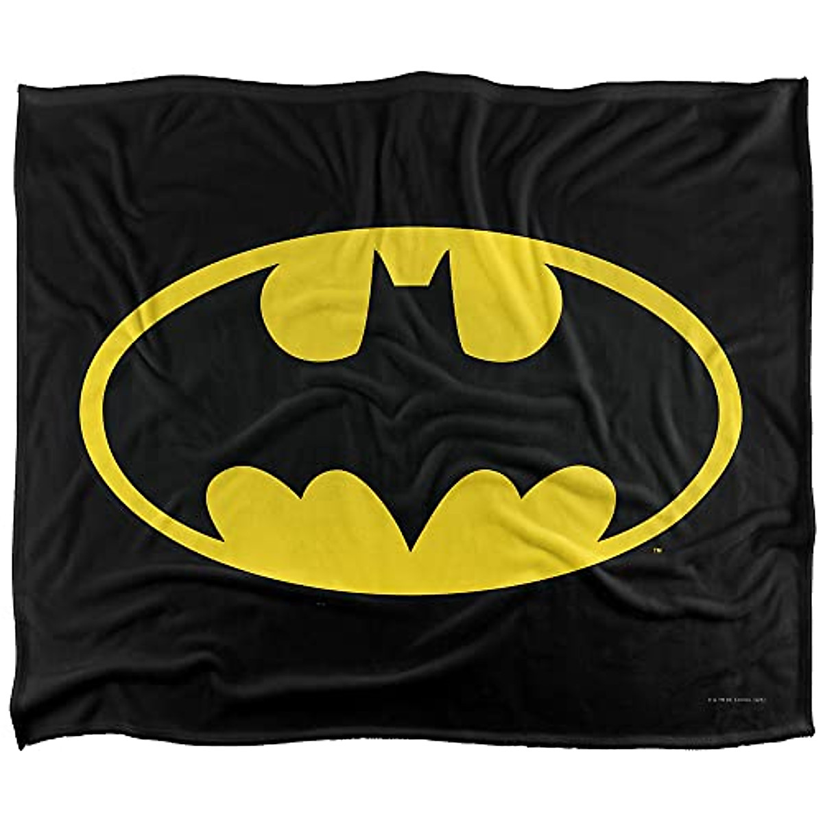 Batman Classic Logo Officially Licensed Silky Touch Super Soft Throw Blanket 50" x 60"