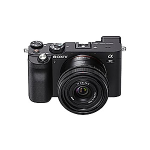 Sony Alpha 7C Full-Frame Mirrorless Camera - Black (ILCE7C/B) with Sony FE 24mm F2.8 G Full-Frame Ultra-Compact G Lens