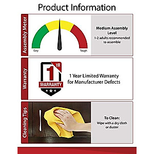 Ameriwood Home Lumina Fireplace Stand for TVs, up to 70", Black Oak