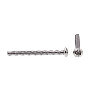 Prime-Line 9003303 Machine Screw, Round Head, Slotted/Phillips Combo, #6-32 X 1-1/2 in, Grade 18-8 Stainless Steel, Pack of 100