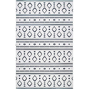 nuLOOM Frontier Droplet Striped Indoor/Outdoor Area Rug, 5' x 8', Light Grey