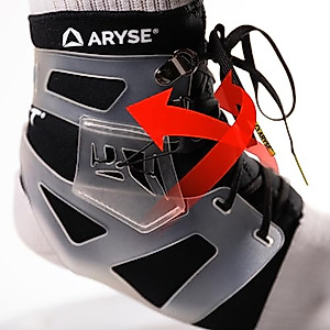 ARYSE IFAST Ankle Brace - Ankle Stabilizer For Men & Women - Great For Basketball, Volleyball, Soccer & More! (Medium, Black, Pair)