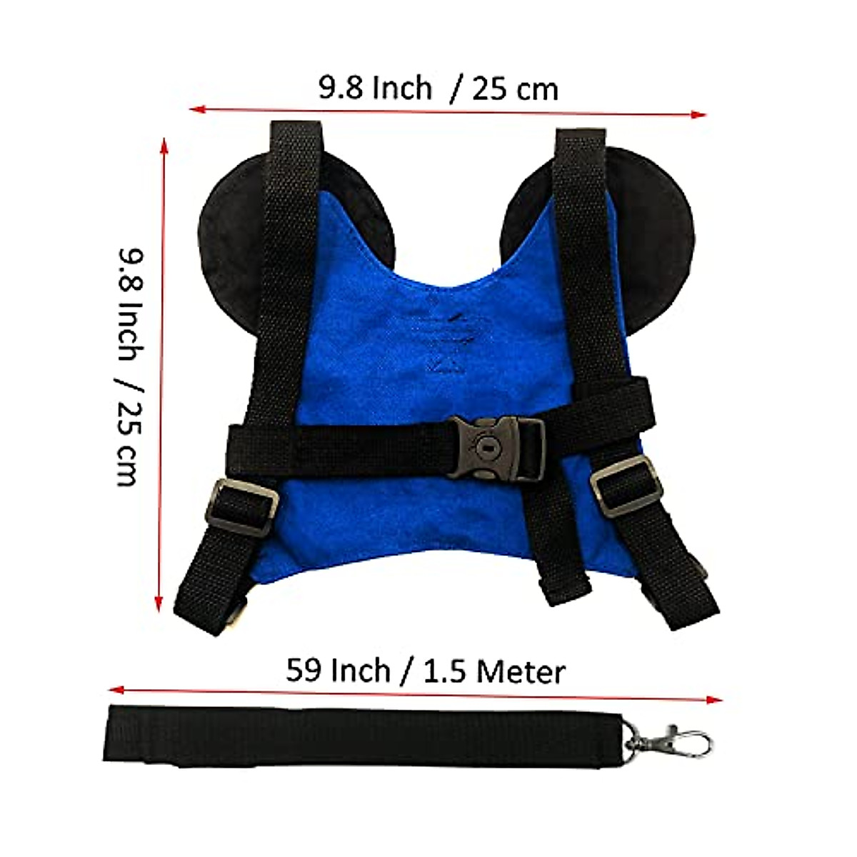 Toddler Backpack Leash for Child & Kids | Baby Girl Walking Safety Leash -Blue