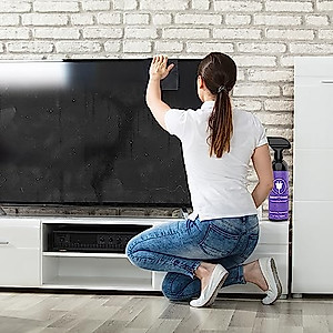 Swanky Computer Screen Cleaner Kit: Electronic Cleaner Spray 17oz + 2 Microfiber Cleaning Cloth For TV, iPad, iPhone, Monitor, PC, Laptop Screens