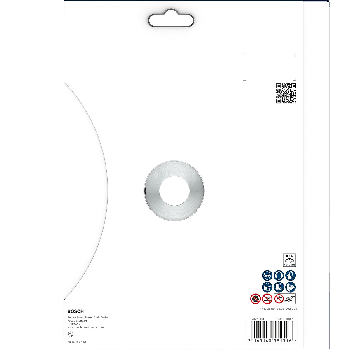 Bosch 2608602645 Diamond Cutting Disc Best for Stone, 230mm Ø, 22.23mm x 2.4mm x 15mm, Silver/Grey