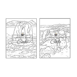 100 Wildlife Scenes: An Adult Coloring Book Featuring 100 Most Beautiful Wildlife Scenes with Animals, Birds and Flowers from Oceans, Jungles, Forests and Savannas