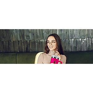 MONOHYDRO 40 oz Tumbler with Handle and Straw - tumbler with straw Stainless Steel Insulated Cup -stainless steel straw, Eco-friendly Materials - maintain temperature - Christmas Gift - Pink