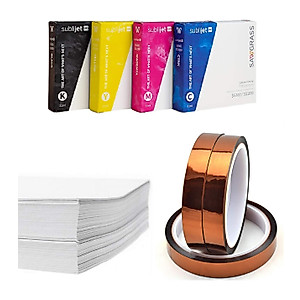 Sawgrass SG500 Sublimation Ink Cartridge Sublijet UHD with 110 sheets Sublimax Paper & 3 Tapes