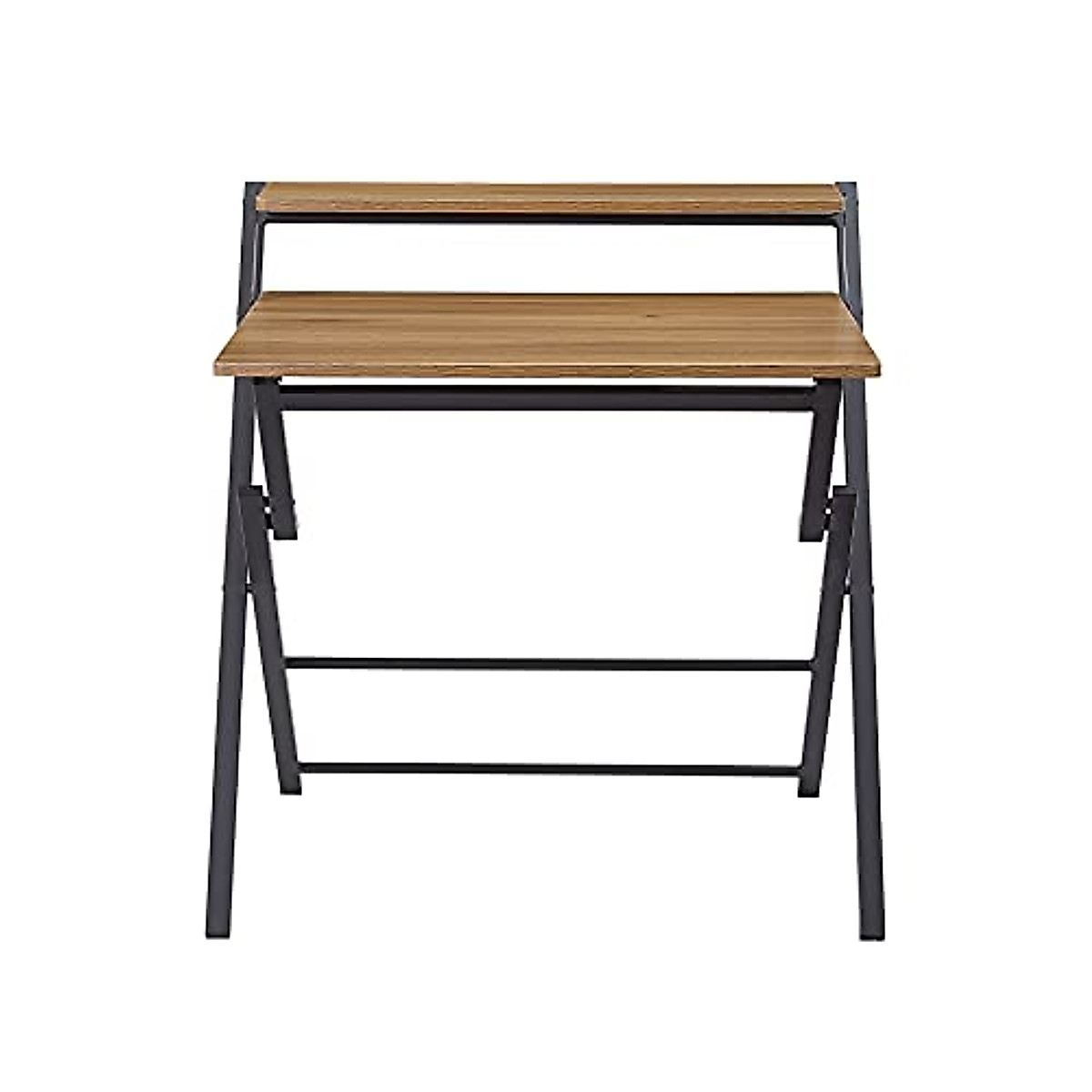 Ball & Cast Folding Computer Desk Foldable Laptop Table 2 Tiers, 32" W, Natural