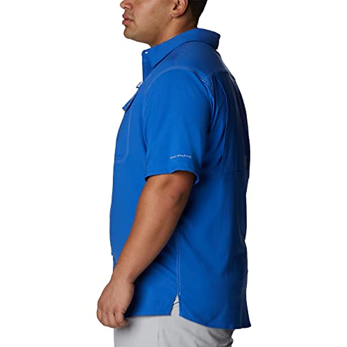 Columbia Men's Standard Low Drag Offshore SS Shirt, Vivid Blue, X-Small