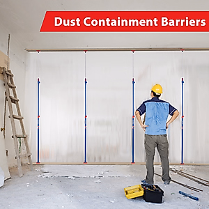 WORKPRO Cabinet Jack Support Pole, 54-114 Inches Steel Telescopic Quick Support Rod Adjustable 3rd Hand Support System with 154 lbs Capacity for Cabinet Jack, Drywall Jack& Cargo Bars, 2-Pack